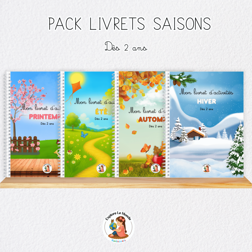 Pack livrets saisons dès 2 ans - Explore le monde Montessori